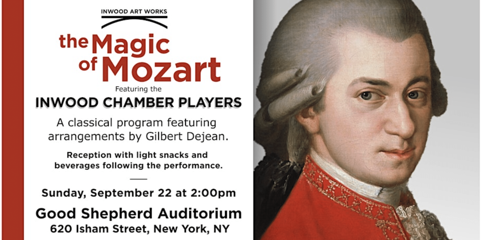 Inwood Art Works: The Magic of Mozart - HeightSites